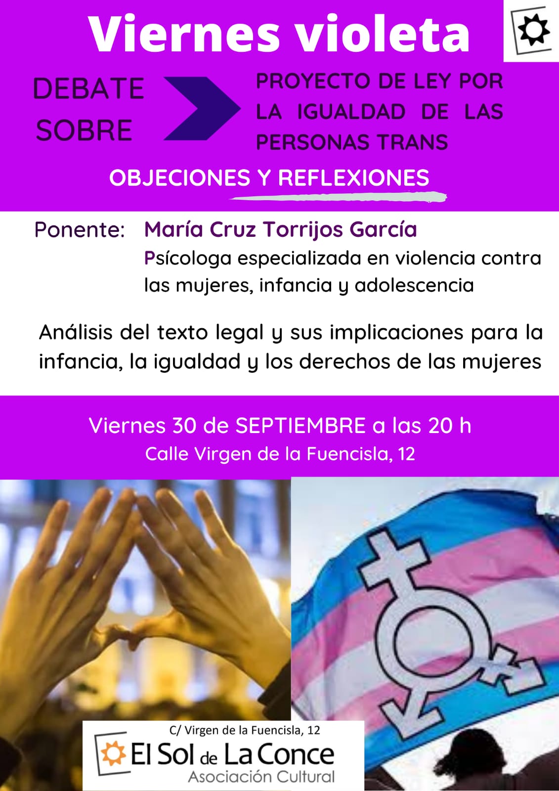 Charla – debate sobre la Ley Trans | Asociación Cultural